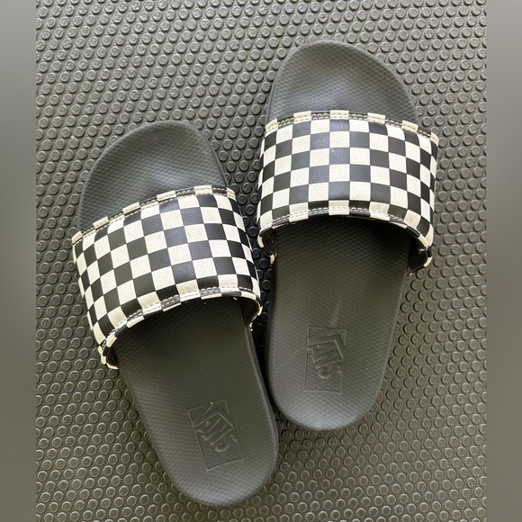 Vans | Shoes | Kids Checkered Slides | Poshmark